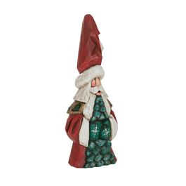 COTTAGE CARVINGS S1062 Tree Hugger Tall Hat Santa