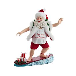 KURT ADLER FA0186 Fabriché™ Surfer Santa