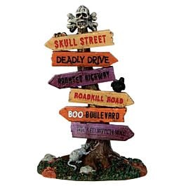 LEMAX 64054 Scary Road Signs