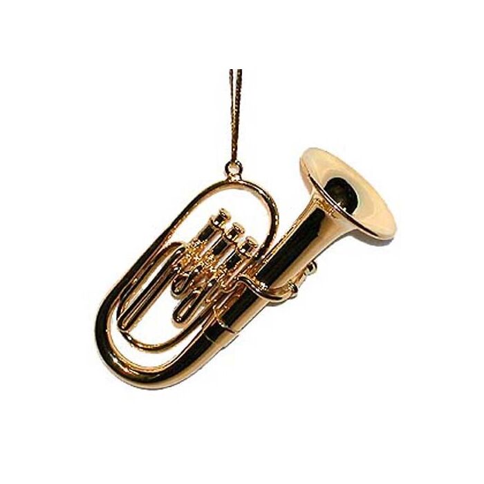 BROADWAY GIFTS CO OGTU12 Gold Tuba Hanging Ornament