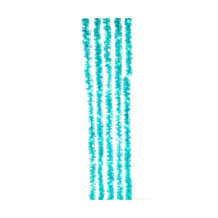 KURT ADLER AD1001BGR Teal Iridescent Tinsel with Green Superbright ...