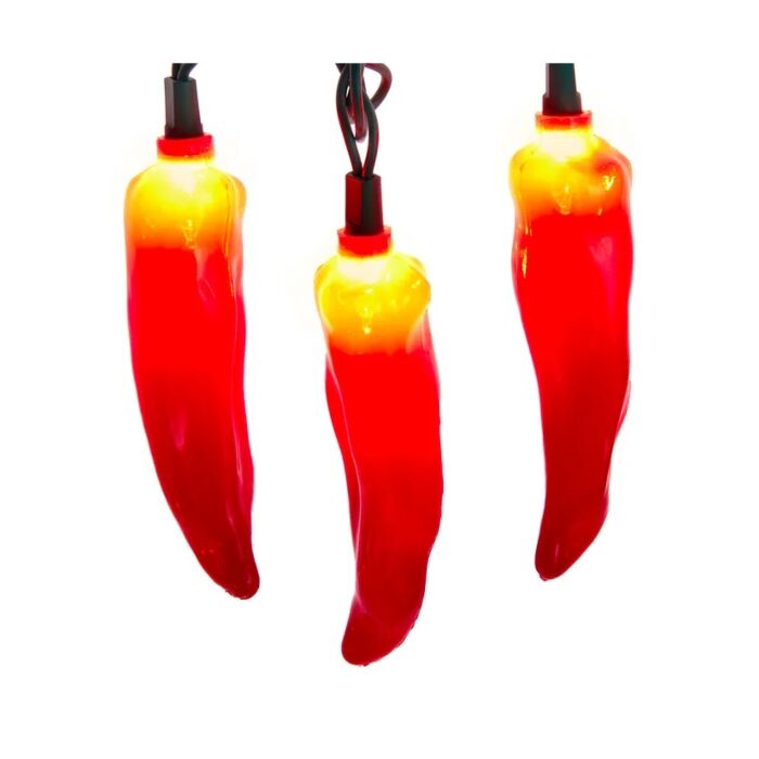 KURT ADLER UL0027R Red Chili Pepper Light Set