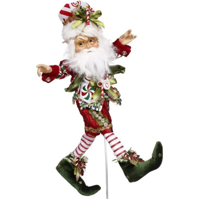 MARK ROBERTS 51-37620 North Pole Candy Cane Elf, Small